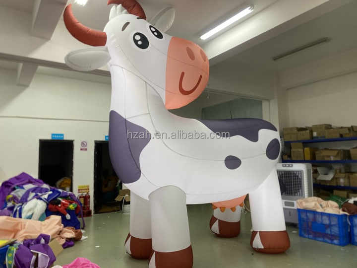 13ft Giant Cow Inflatable Farm Animals Cartoon Model Inflatable Milk ...
