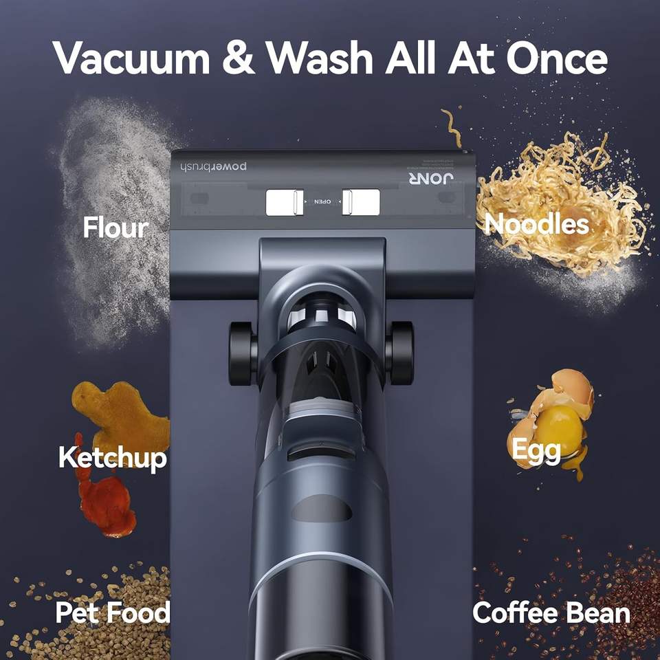 JONR ED12 PRO Wet/Dry Vacuum Cleaner Mop Three-Sided Cleaning Hot Water ...