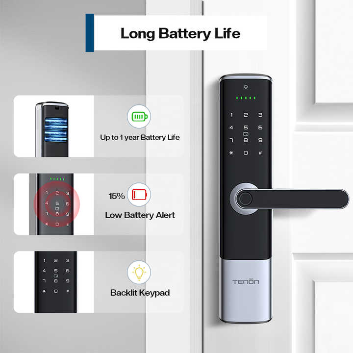 Tenon Home Smart Lock - Biometric Fingerprint Security