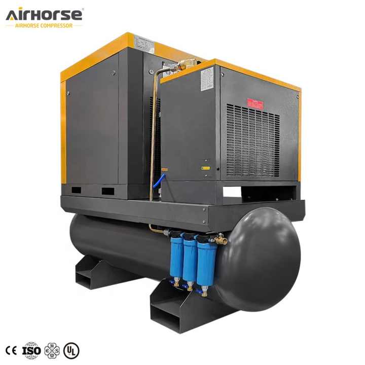 16bar 500L Tank Electric Screw Air Compressor 15KW 20HP