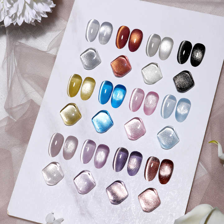 XEIJAYI Crystal Cat Eye Gel Series 52 Colors 2024 New Crystal Glitter ...
