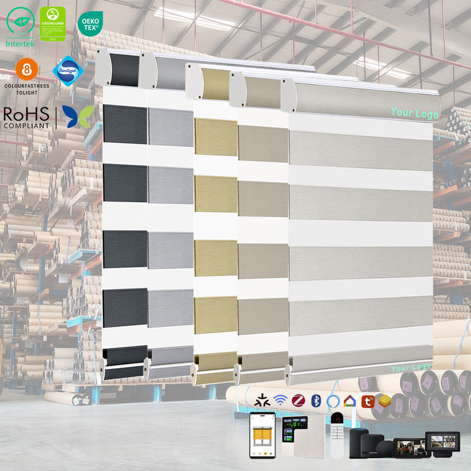 Zebra Blinds Shades Smart Roller Zebra Shades Automatic Cordless ...