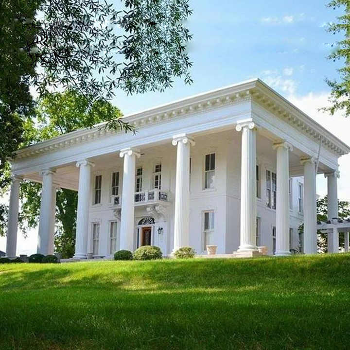 Decorative Circular Columns - Roman Pillars in Sandstone