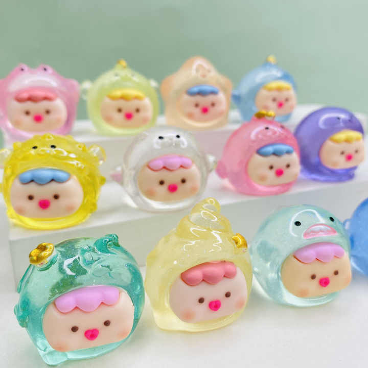 Translucent Fine Flash Marine Animal Head Series DIY Creative Jewelry ...