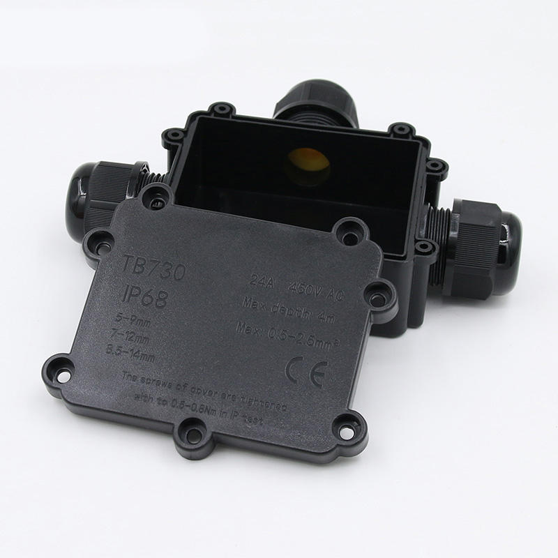 IP68 Rating Outdoor Junction Boxes Electrical Connection Box 3-Way ...