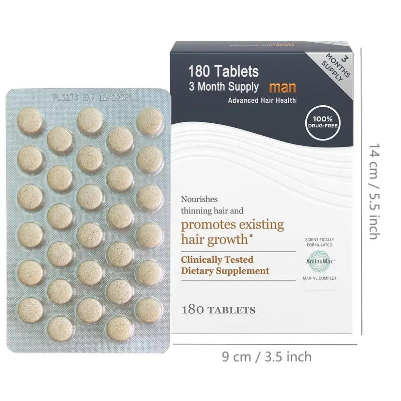 Cross-Border Hair Growth Tablet for Men with Collagen Improves Bone ...