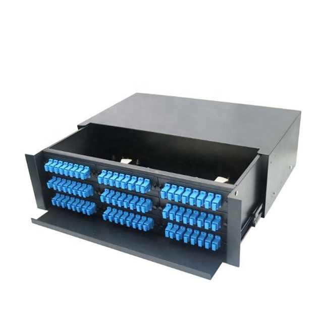 19'' 1U 2U 3U Sliding Drawer Type 72 port Rackmount Fiber Optic Patch ...