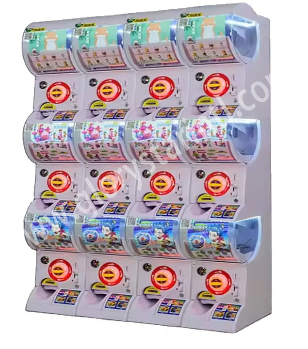 Token Plastic Mini Vending Machine Three-Layer Toy Capsule Prize ...