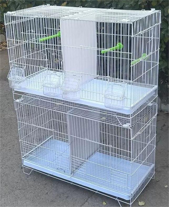 Of Stack And Lock Double Breeding Bird Cage With Both Solid And Wire ...