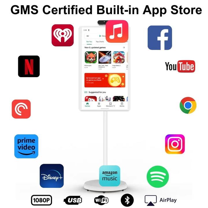 Rechargeable Rollable Portable Monitor Touch Screen 27 Inch Free ...