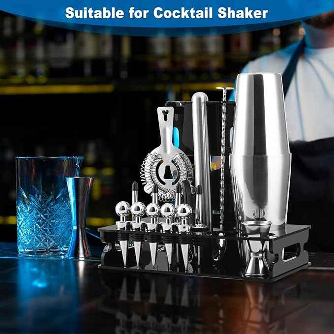 High Quality Black Acrylic Bar Tool Organizer Bartending Equipment ...