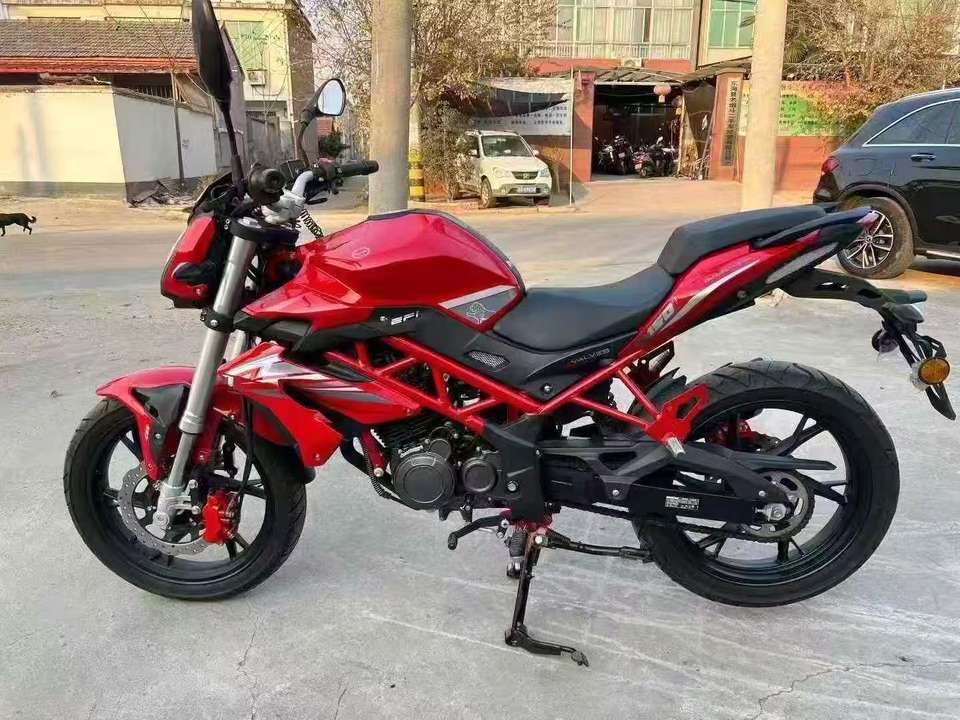 Benelli 150cc Gas-Powered Sport Motorcycle Red Baolong 150 for Adult ...