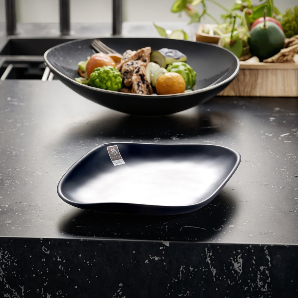 Plastic Thali Plates - Reusable BPA-Free Microwave Safe