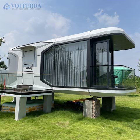 VOLFERDA E7 Space Capsule House Prefab Houses Set kitchen Cabinet ...