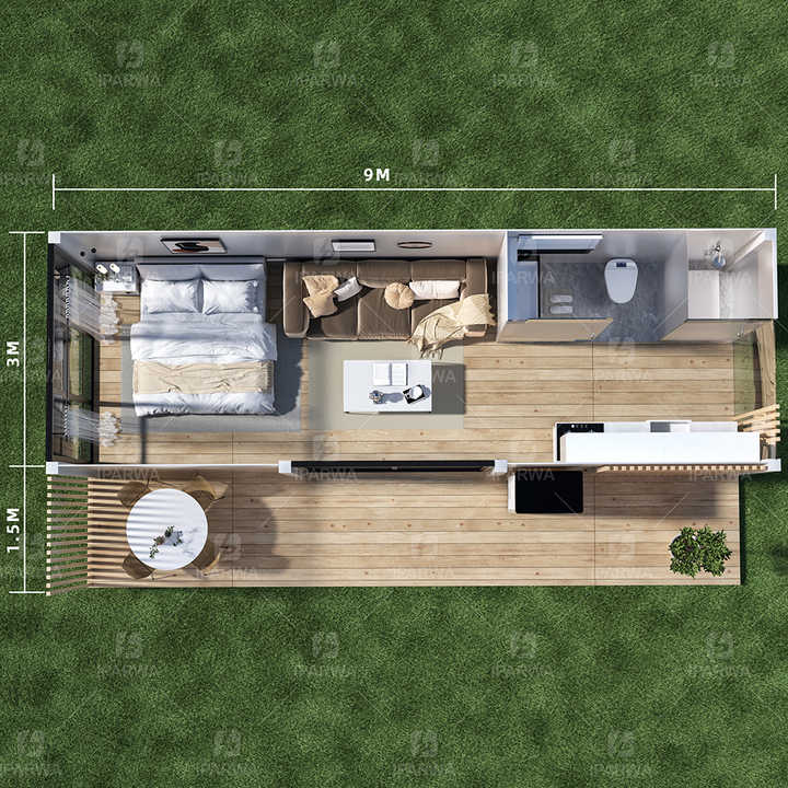 Prefab Space Capsule Bed Hotel Cabin and Modular Tiny Container House ...