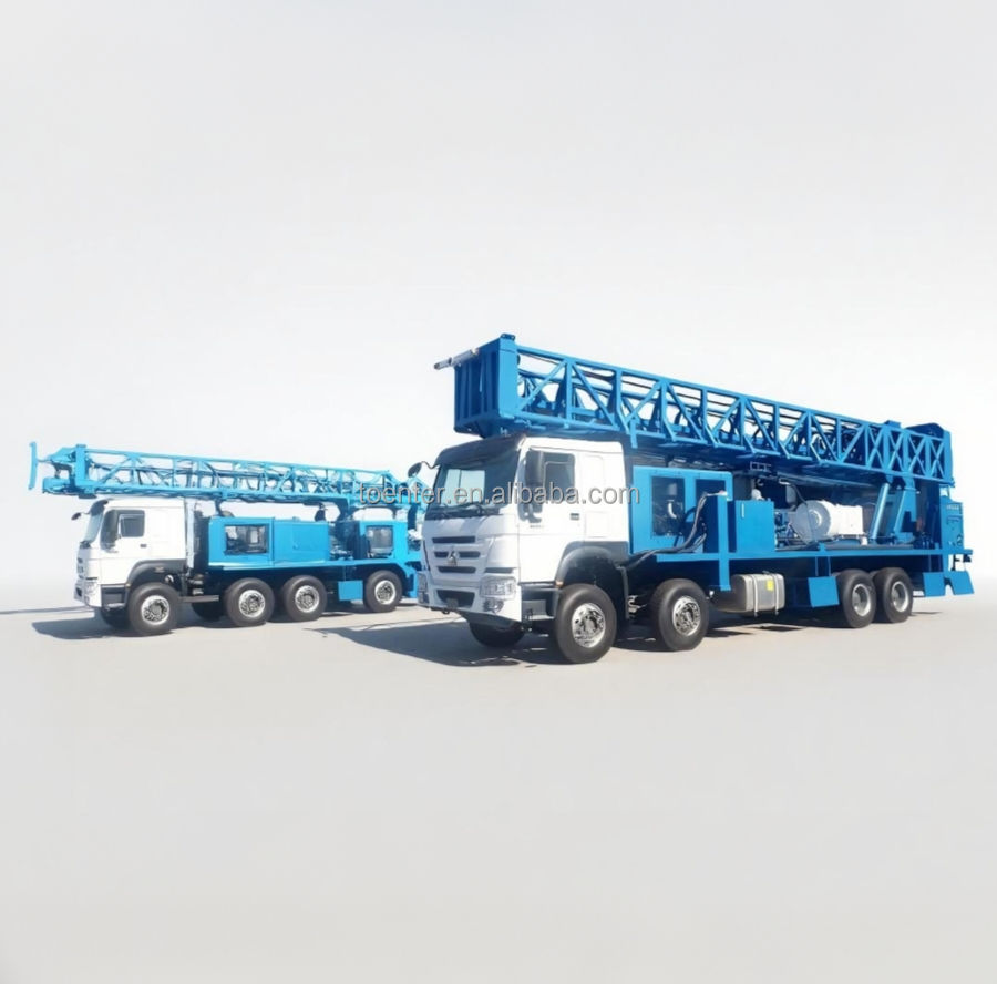 1000 meters Depth Diesel-Powered Vehicle Truck-Mounted Rotary Borehole ...
