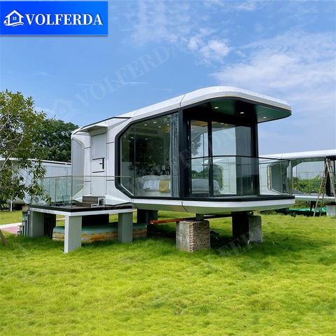 VOLFERDA E7 Space Capsule House Prefab Houses Set kitchen Cabinet ...