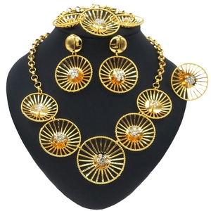 Nigerian Jewelry Set - 18K Gold Plated Wedding Design