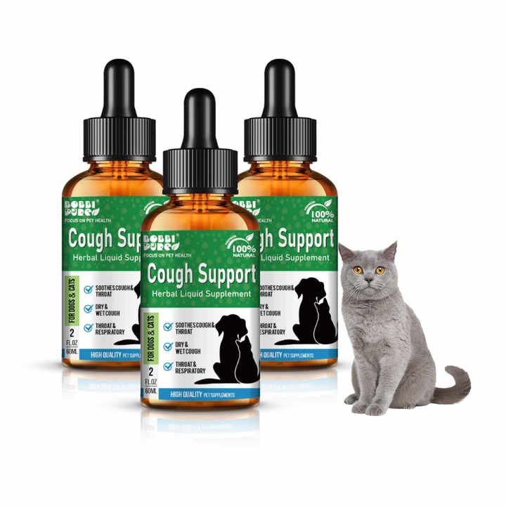 Pet Supplement Cat Cough Cold Prevent Herb Liquid Drop Soothes the ...