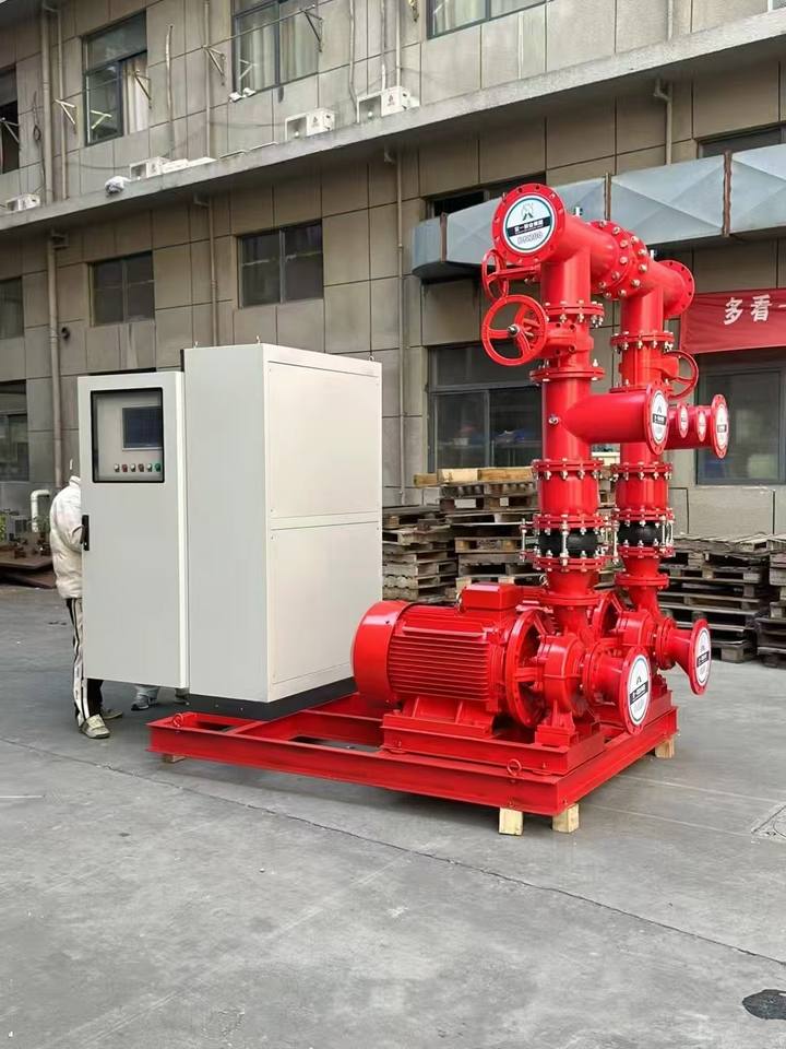 Skid Mounted Fire Pump Set With Control Panel For Industrial Fire ...