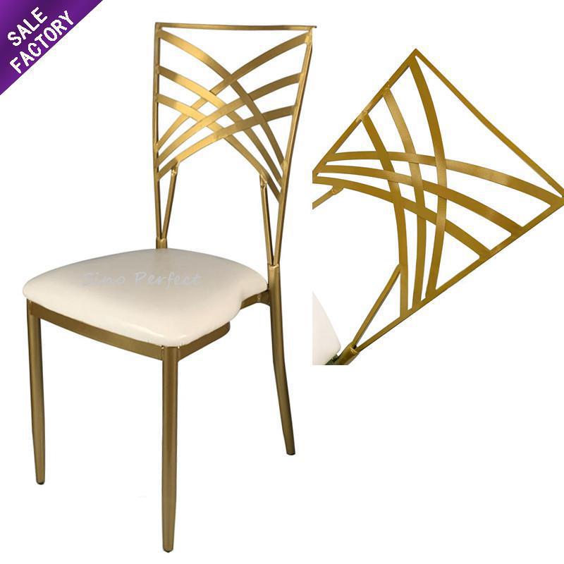 Gold Tiffany Chairs - Stackable Waterproof Event Seating