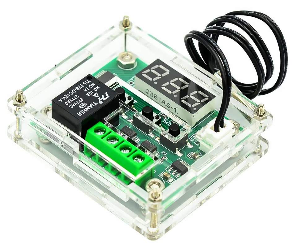 W1209 Digital Temperature Controller Thermostat Acrylic Case -50~110 ...