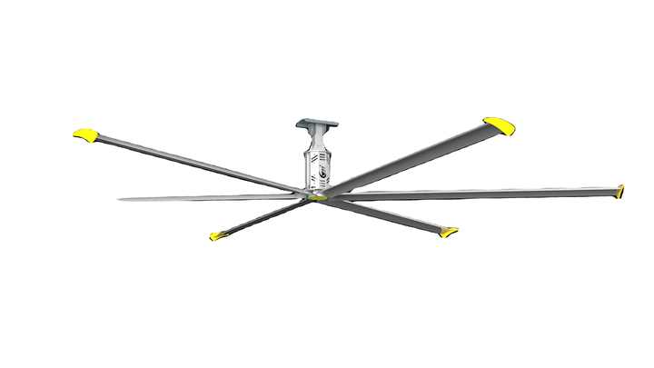 WEIYU 7.3M HVLS Ceiling Fan - Efficient Industrial Ventilation