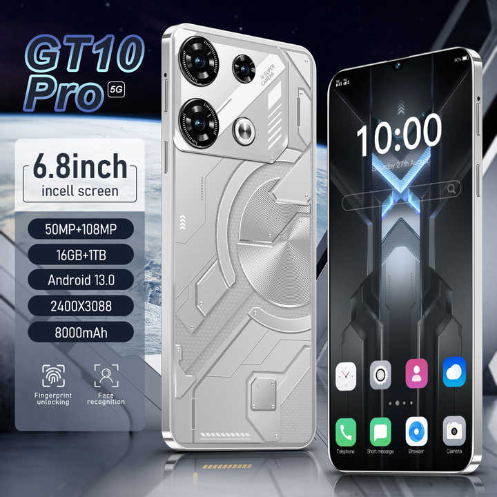 2025 Original GT10pro 5G Smartphone 16GB+1TB Android Mobile Phones ...