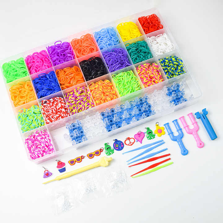 Hot 4400pcs Rubber Bands - DIY Crafting & Educational Toy