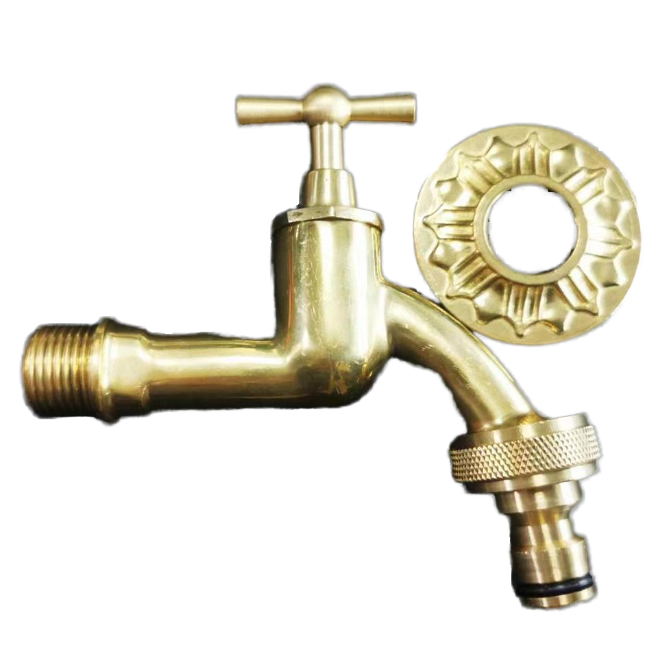 Decorative Brass Tap - Manual Garden Faucet for Water Control