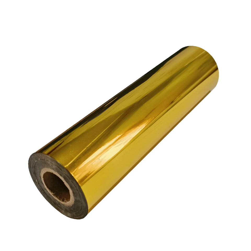 Hot Foil Paper Gold Silver PET Reactive Foil Roll Heat Transfer ...