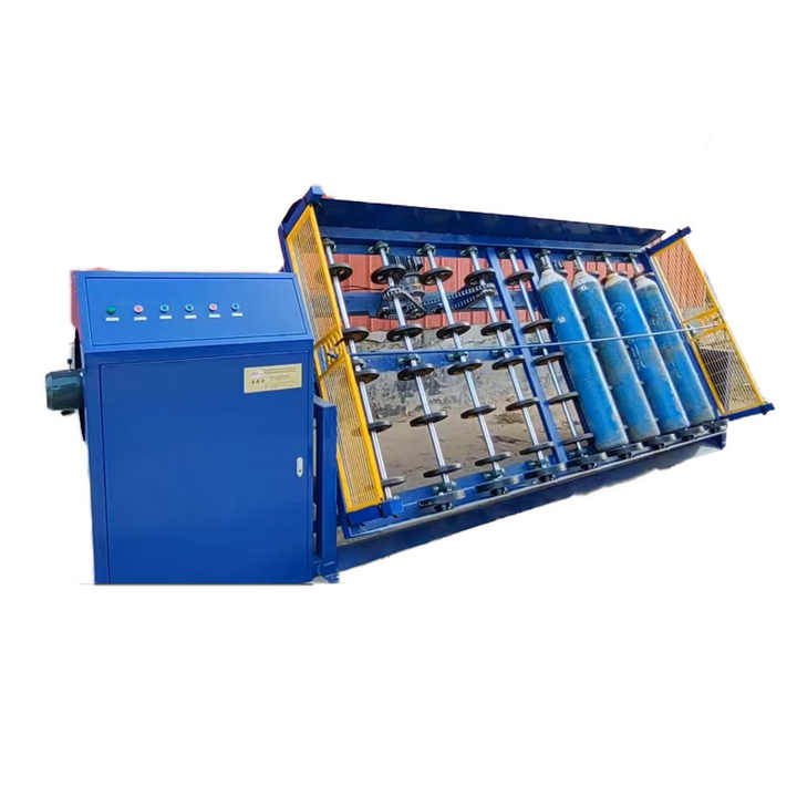 8-Station Cylinder Rolling Machine Efficient Shaking Rust Removal for ...