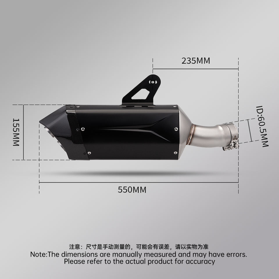 2024-2025 R1300GS ADV, R1300R, R1300RS Motorcycle Exhaust