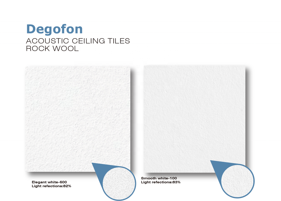 Suspended False Ceilings Acoustic Rock Wool Ceiling Tiles for Cinema Or Theater Board High ...