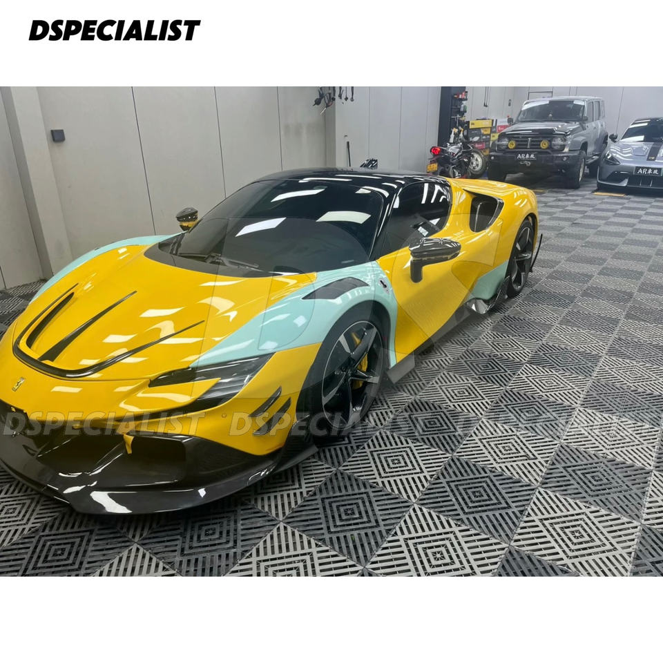 MSY Style Auto Parts Dry Carbon Fiber Body Kit Front Lip Rear Spoiler ...