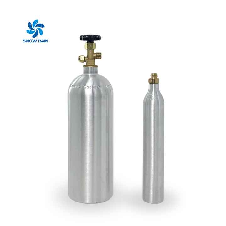 CE and DOT Certified 0.7l Co2 Aluminum Gas Cylinder Co2 Cylinder Industrial Gas Co2 Cylinder 0.6 ...
