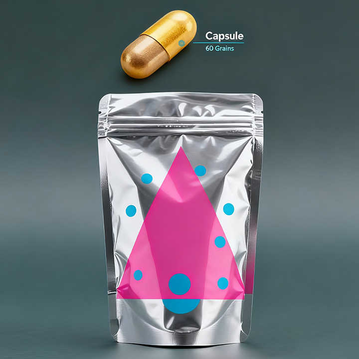 Custom Self Seal Vitamin Capsule Pill Self-Standing Pouches Medicine ...
