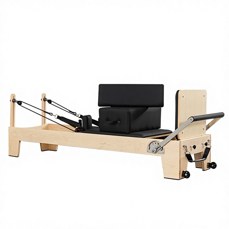 Durable Maple Wooden Pilates Gym Fitness Bed for Home Workout Studio ...