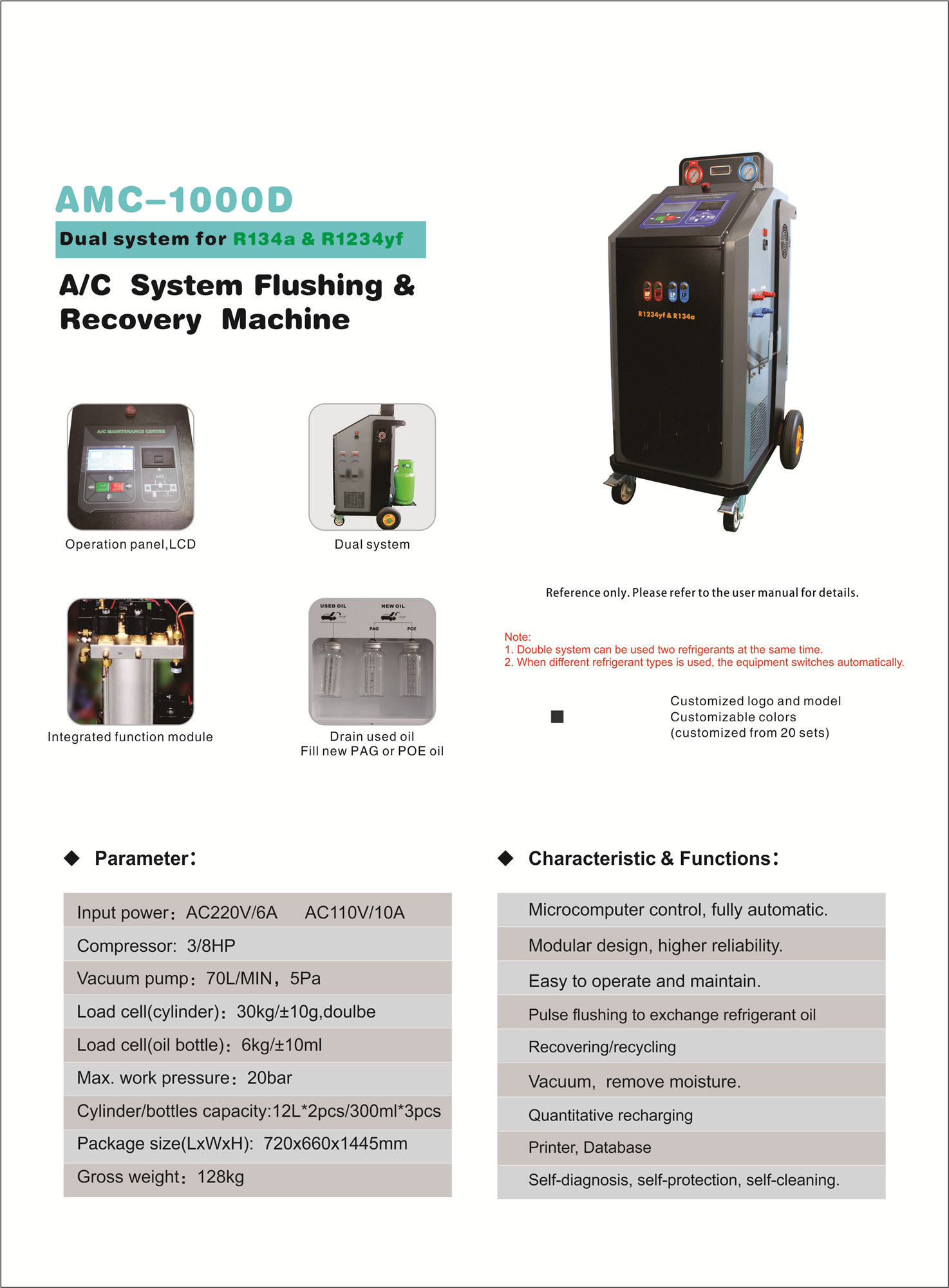 AMC-1000D Air Conditioner Cleaning Machine - Fully Automatic