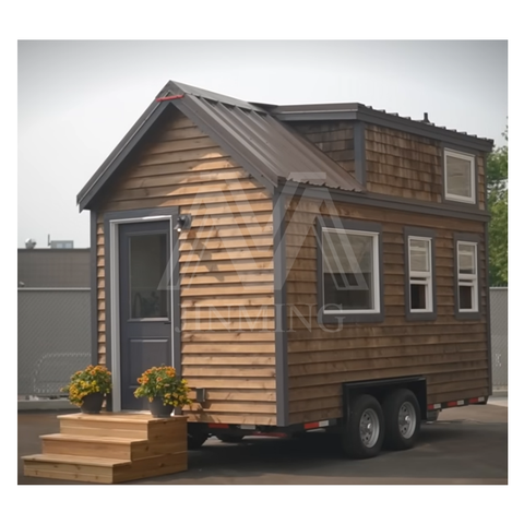 Low Cost Australian Movable Trailer Living Room Container House with Wheels