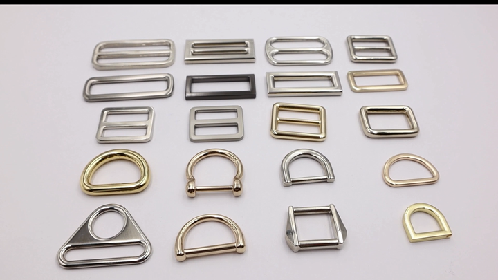 20mm 25mm Circle Round Metal Strap Buckle Slide Adjuster Triglide ...