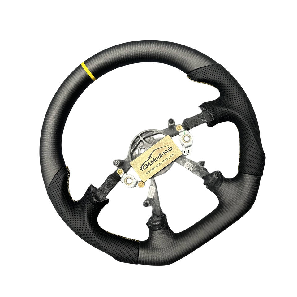 GM.Modi-Hub Carbon Fiber & Leather Steering Wheel for Chevrolet ...
