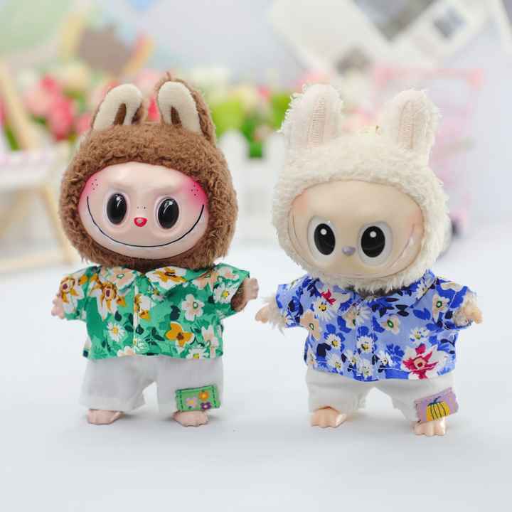 Fast Delivery V1 and V2 Labubu Doll Summer Fresh Beach Clothes Suit ...
