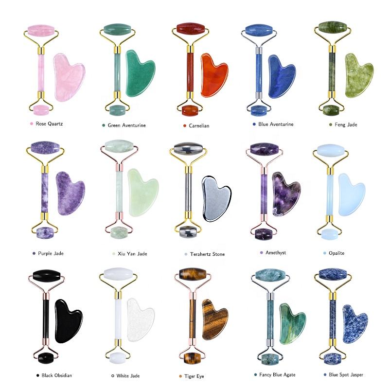 Buy In Bulk Face Gems Supplier Natural Green Jade Set | Alibaba.com