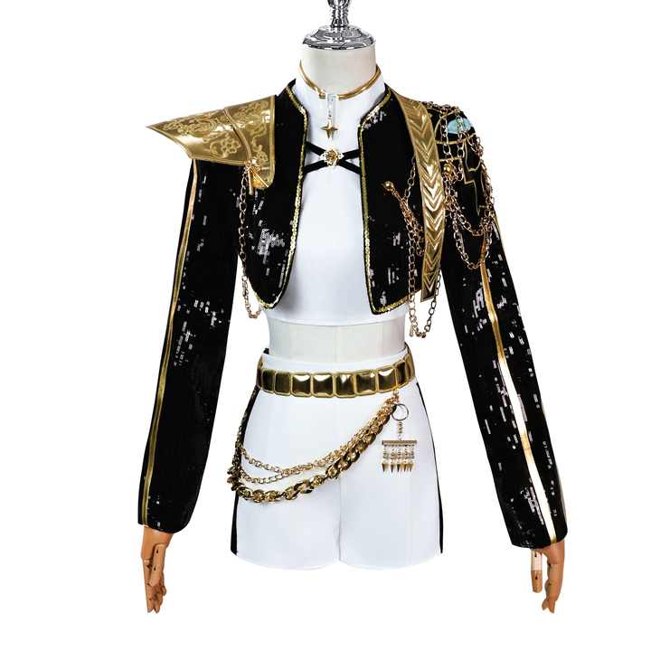 Megan Wholesale KPOP Demon Hunters Anime Costume Adult Kids Uniform ...