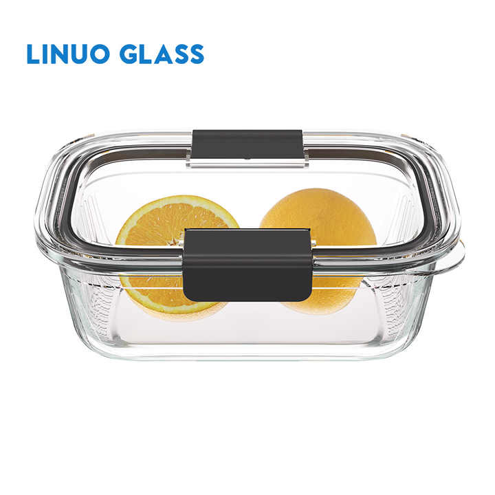 LINUO NEW Design Vertical Stripe Glass Food Containers Stripe Glass ...