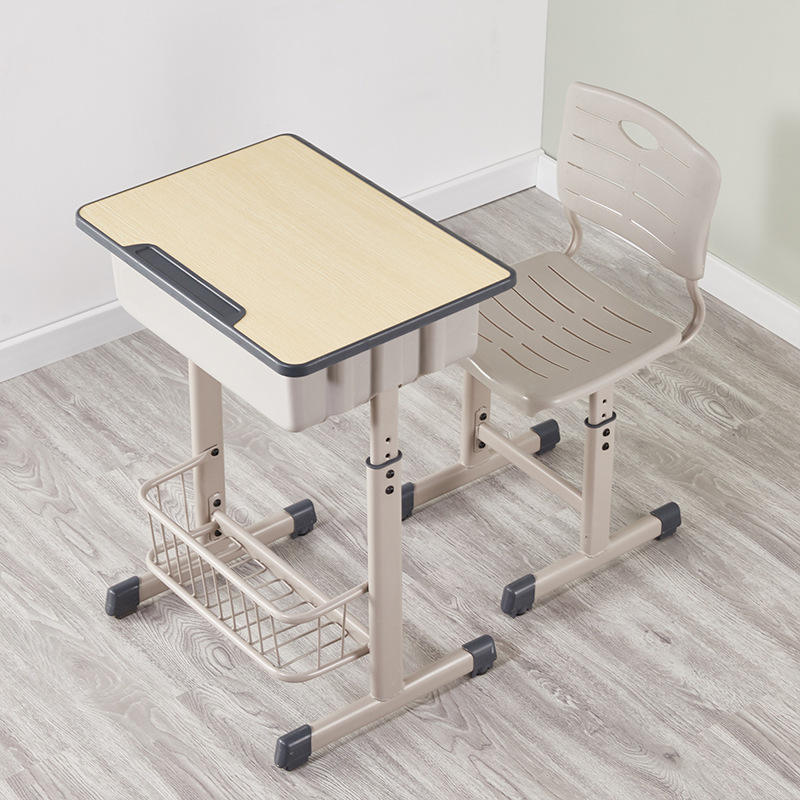 Modern Design Durable Plastic School Desks Chairs with Metal Frame for ...