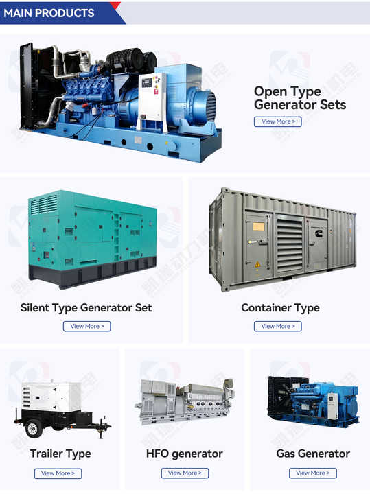 KR 800KVA 600KW 1100KVA Gas Generator Water Cooled Open Silent Type ...