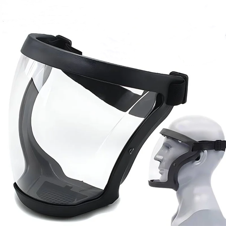Full Face Mask with Reusable Clear Visor - Antifog & Protection