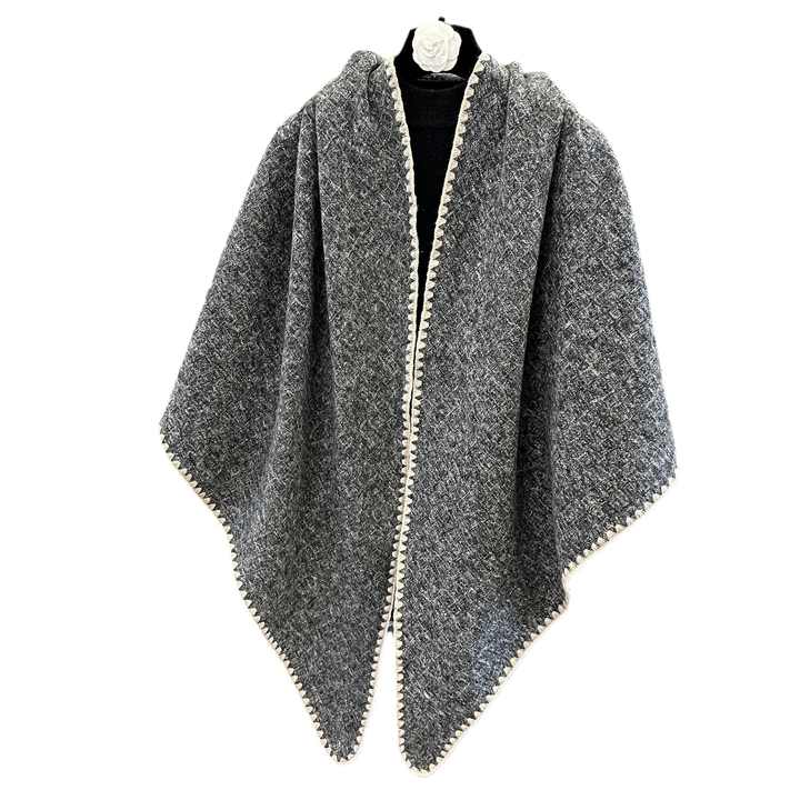 Elegant Solid Color Luxury Triangle Winter Wool Scarf for Women ...
